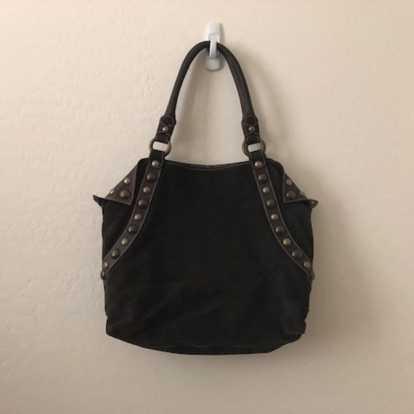 Sundance | Bags | Sundance Dark Suede Handbag | Poshmark